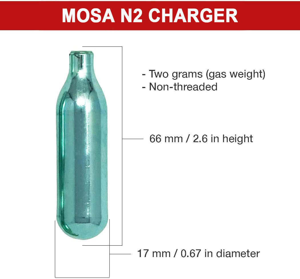 Mosa Nitrogen Chargers - N2 Cartridges Wholesale (Free OEM / ODM ...